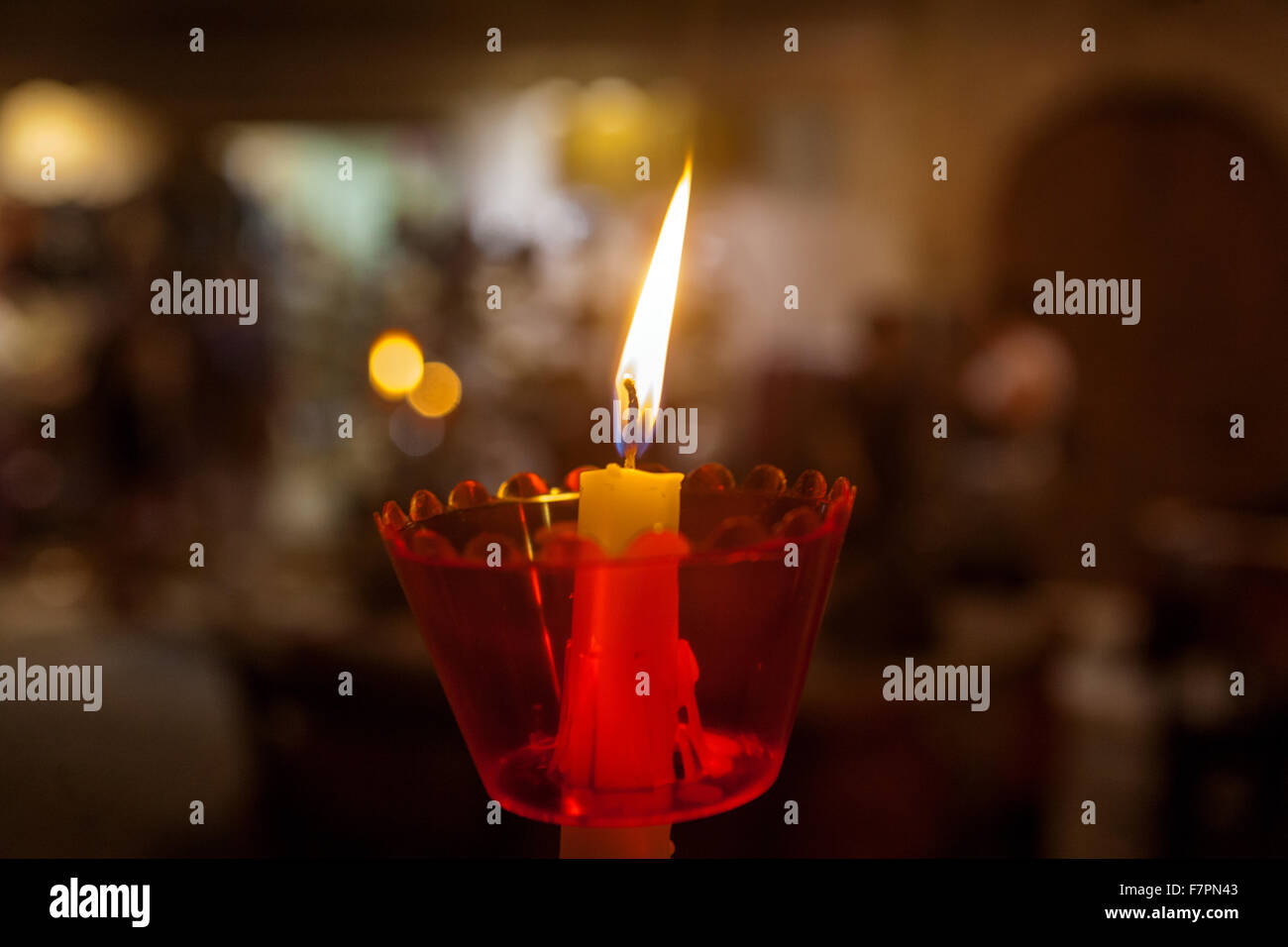 Burning candle hi-res stock photography and images - Alamy