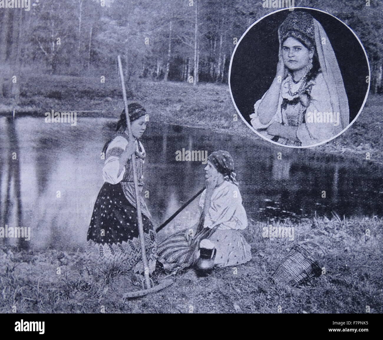 A typical Lithuanian woodland scene. Thought of as the surviving race ...