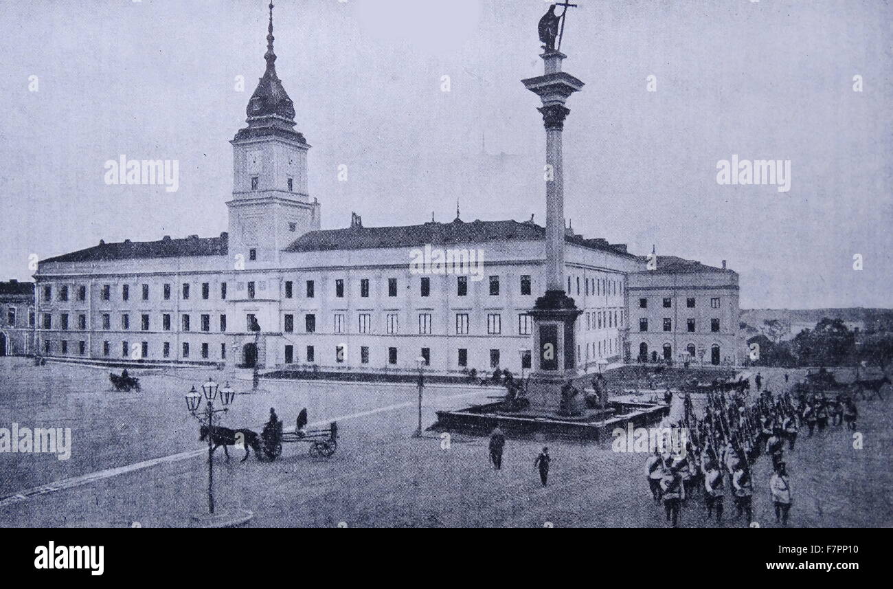 Antique print of the memorial of a lost independence at the Palace of ...