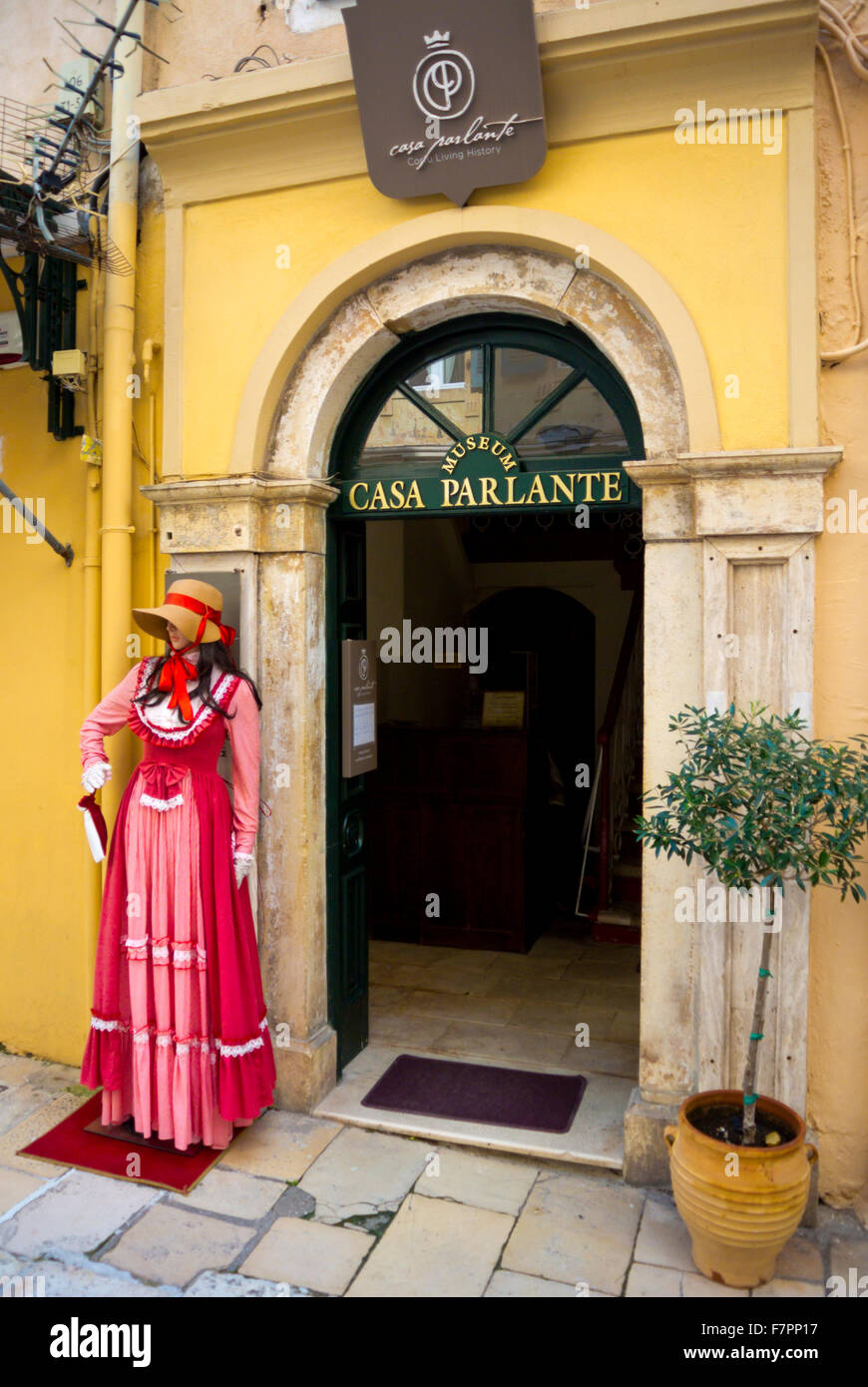 Living History Museum, Casa Parlante, Old town, Corfu, Ionian islands ...