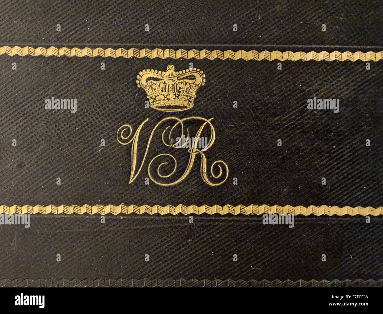 Monogram of Queen Victoria of Great Britain circa 1880 Stock Photo - Alamy