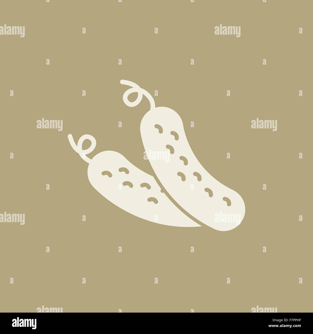 Cucumber icon flat simple Stock Vector Images - Alamy