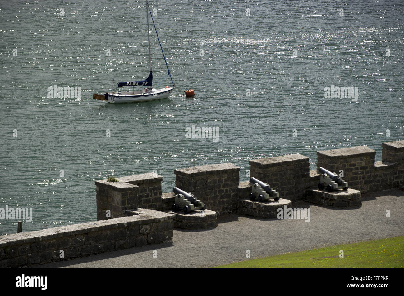 View over the Menai Strait from Plas Newydd Country House and Gardens ...