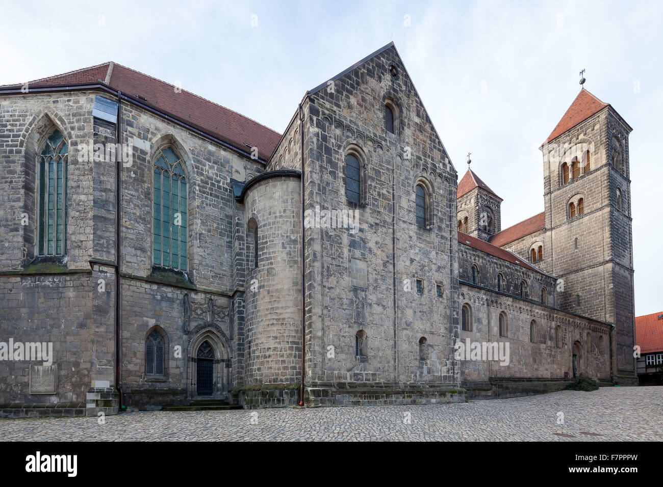 Romanesque Cathedral in Quedlinburg, Germany Stock Photo - Alamy
