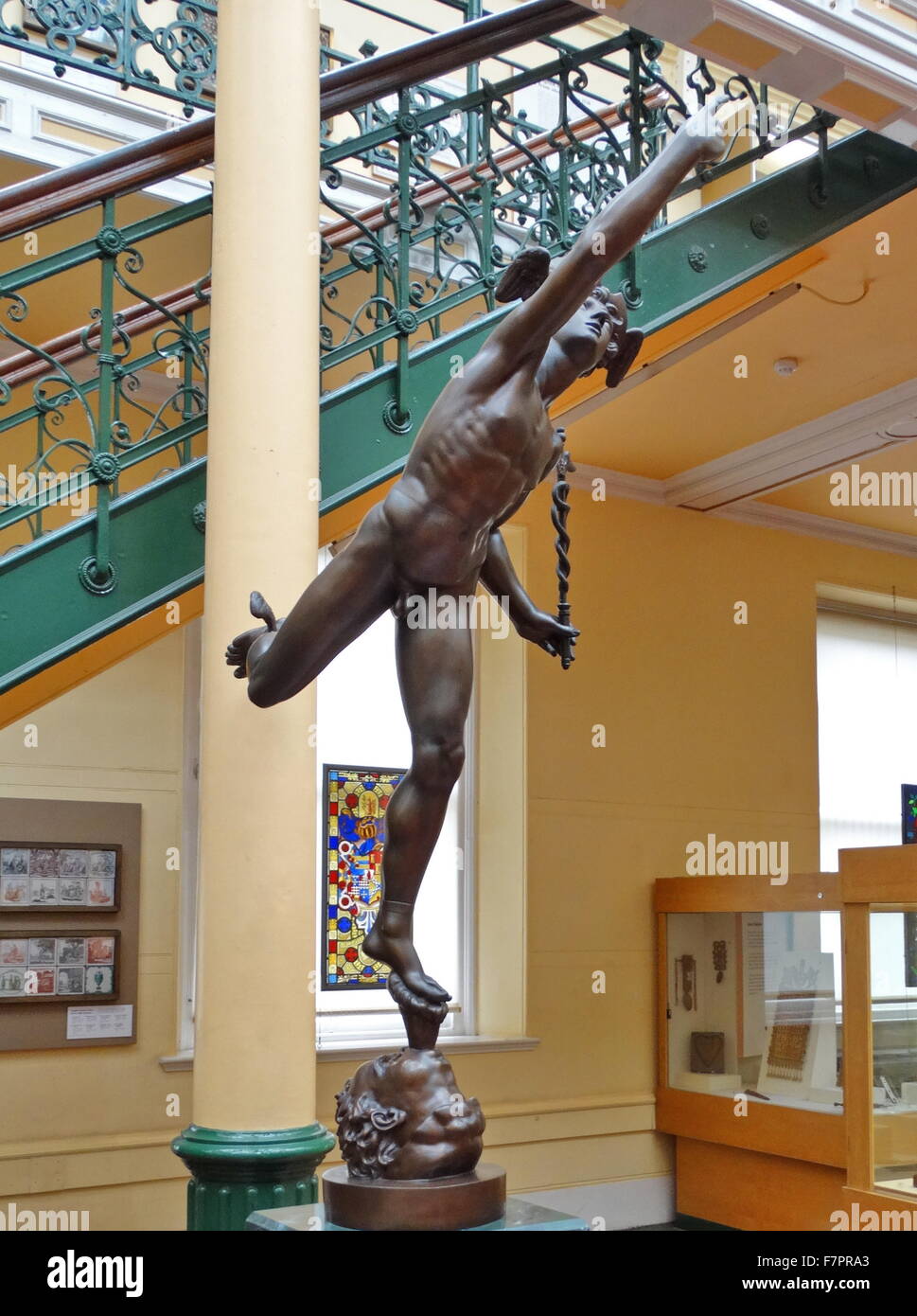 Bronze statue depicting 'The Flying Mercury'. The original by ...