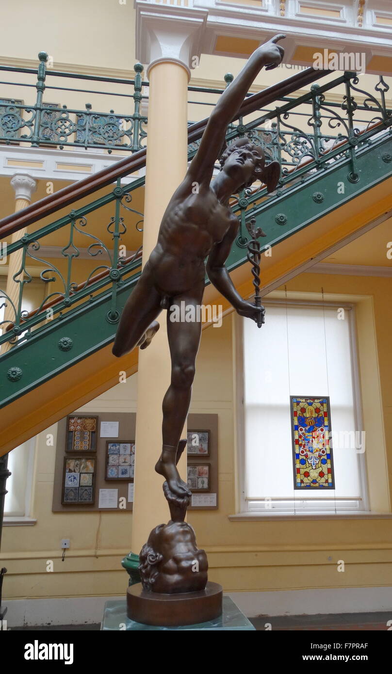 Bronze statue depicting 'The Flying Mercury'. The original by ...