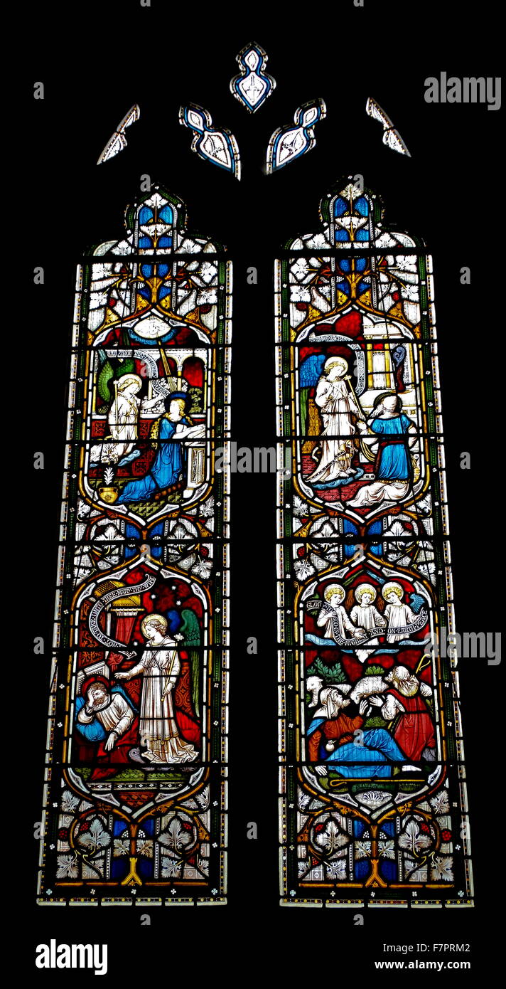 Stained glass st michael hi-res stock photography and images - Alamy