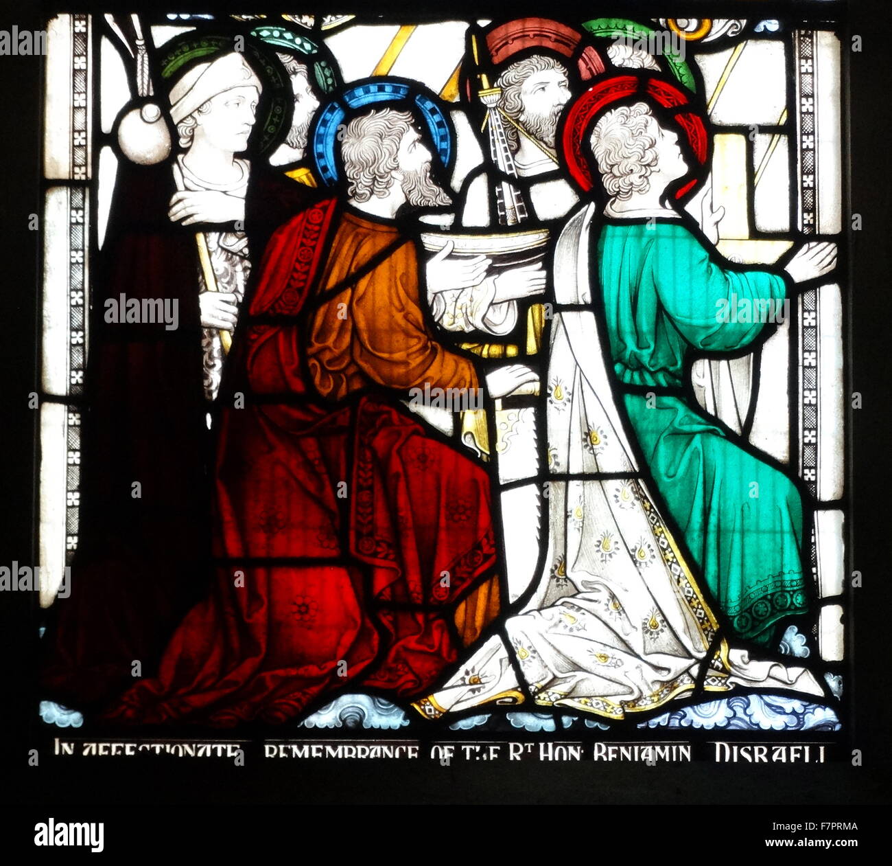 Stained glass window at St Michael and All Angels Anglican church, in ...
