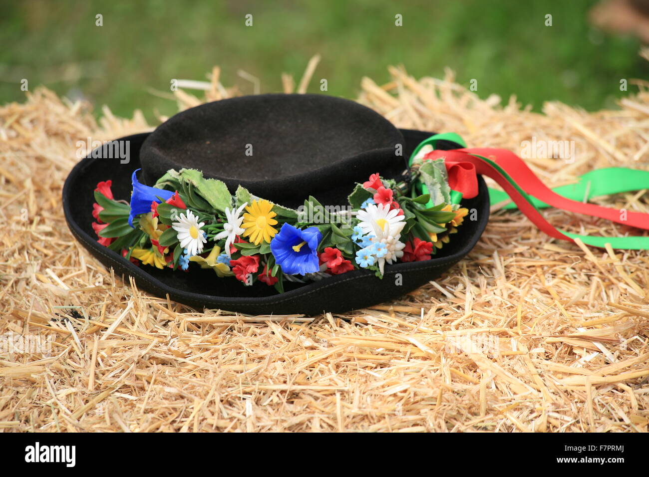 Traditional retro swiss folklore hat Stock Photo - Alamy