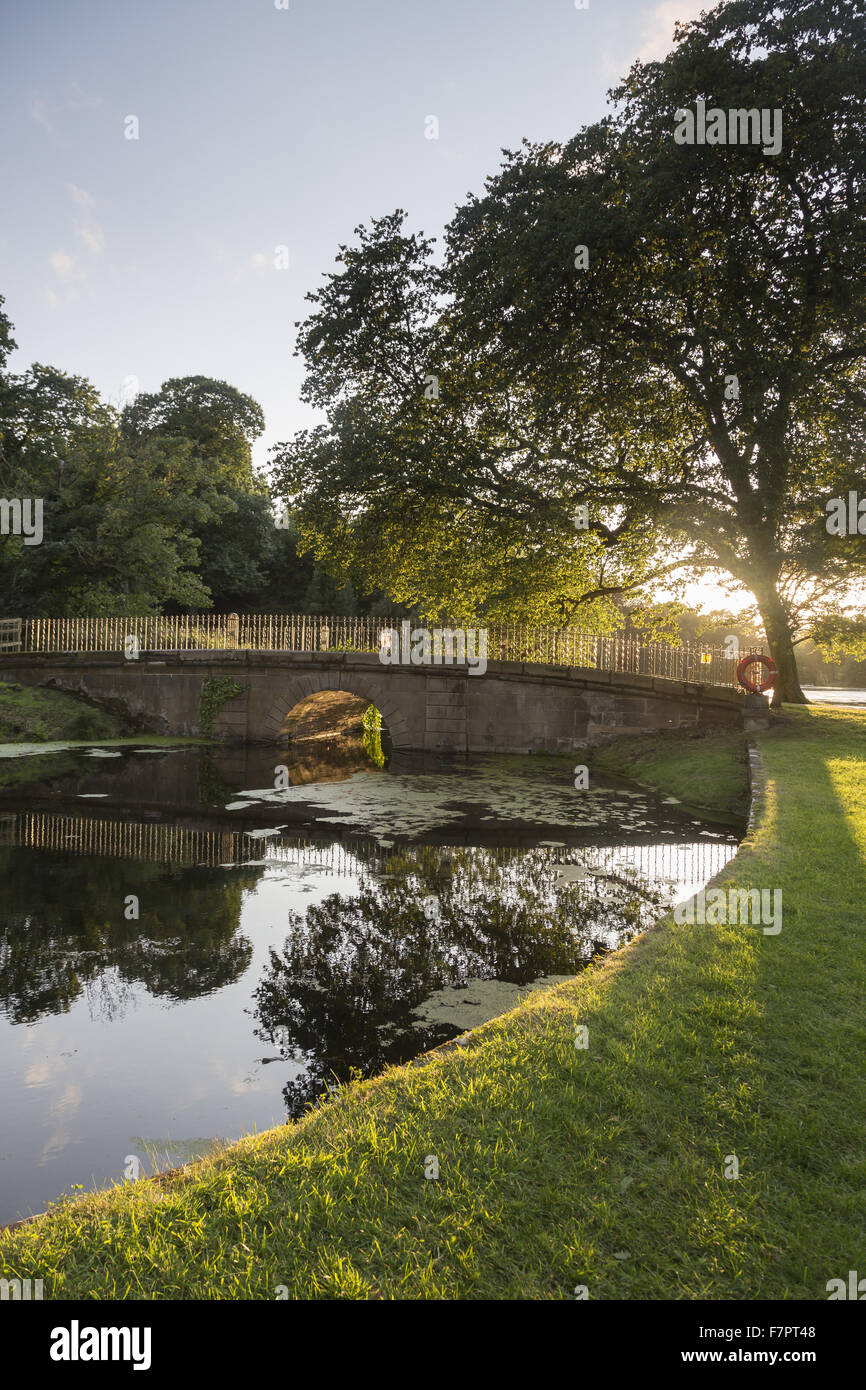 A bridge in the grounds at Nostell Priory and Parkland, West Yorkshire ...