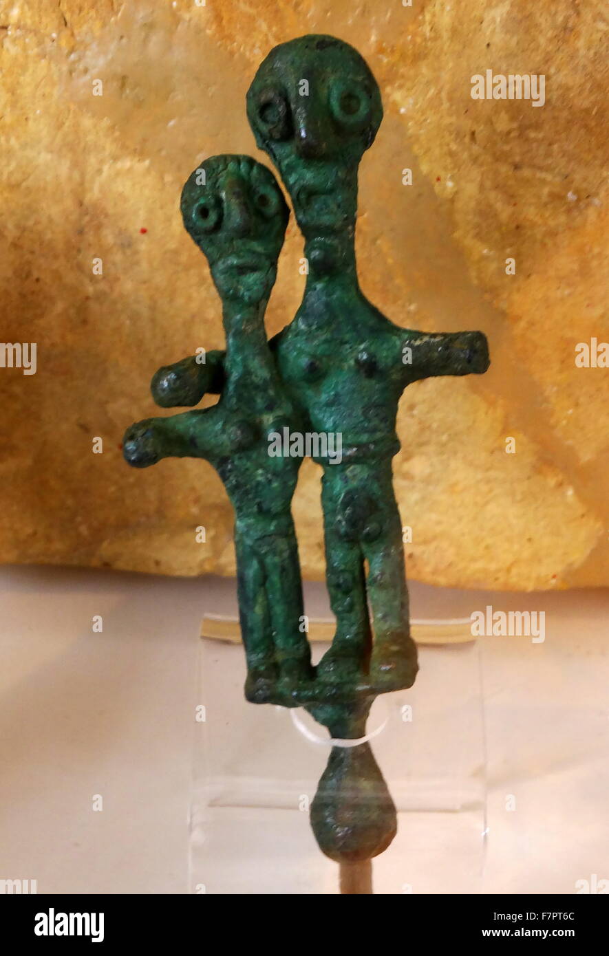 Bronze figurine of a god and goddess. From Northern Syria, Old ...
