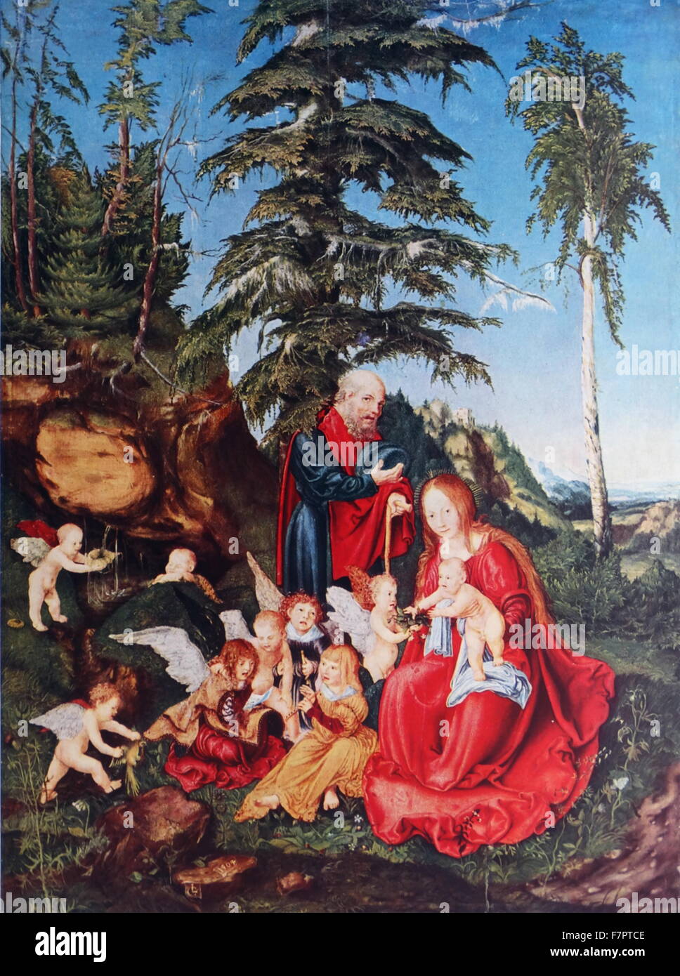 Rest on the Flight to Egypt, 1504 by Lucas Cranach the elder. Lucas Cranach the Elder (c. 1472 ...