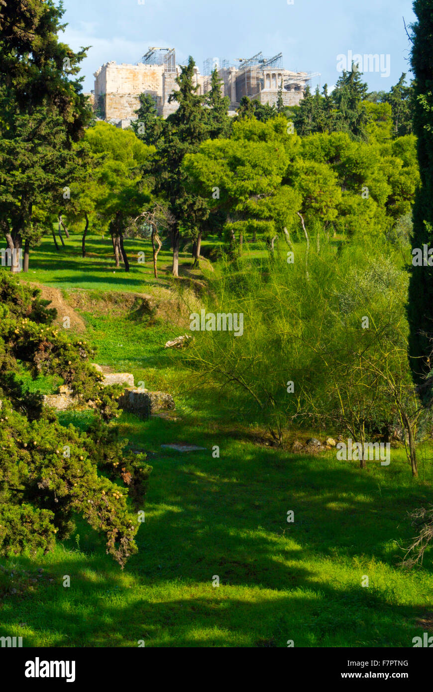 South slope of Acropolis hill, Athens, Greece Stock Photo - Alamy