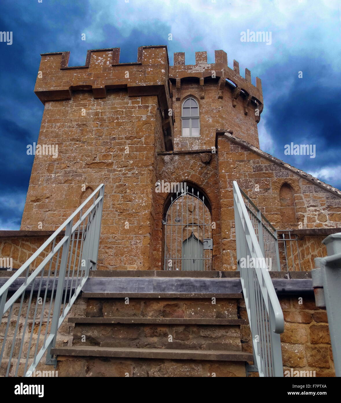 Castle of Edgehill where the Battle of Edgehill was fought in 1642. The ...