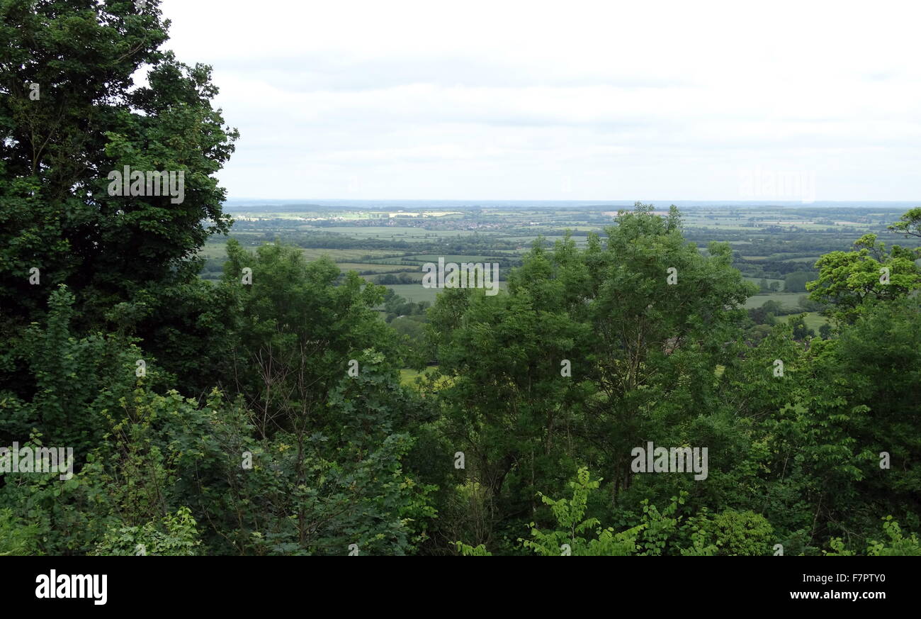 Countryside of Edgehill where the Battle of Edgehill was fought in 1642 ...