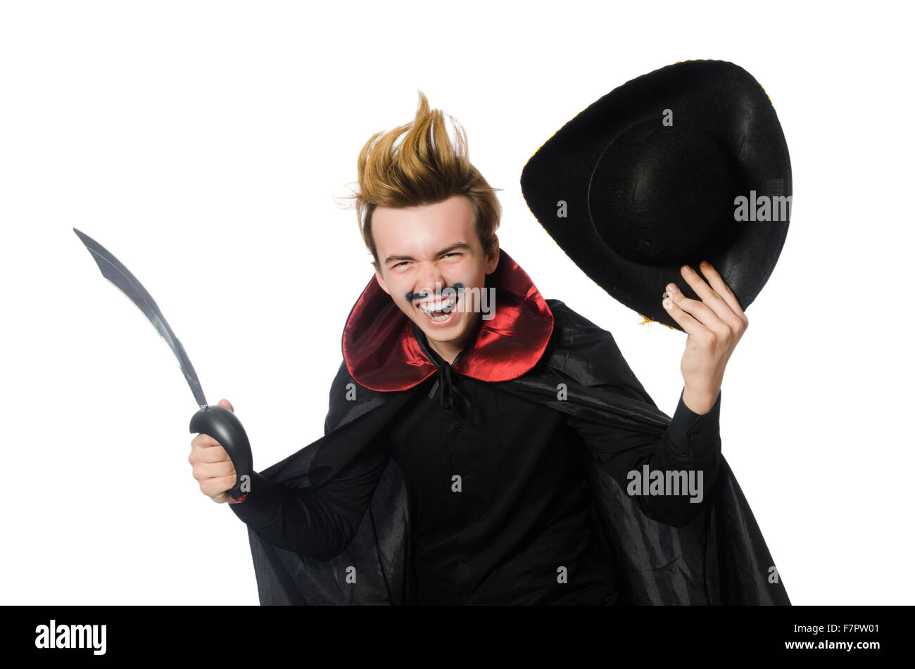 Young pirate holding sword hi-res stock photography and images - Alamy