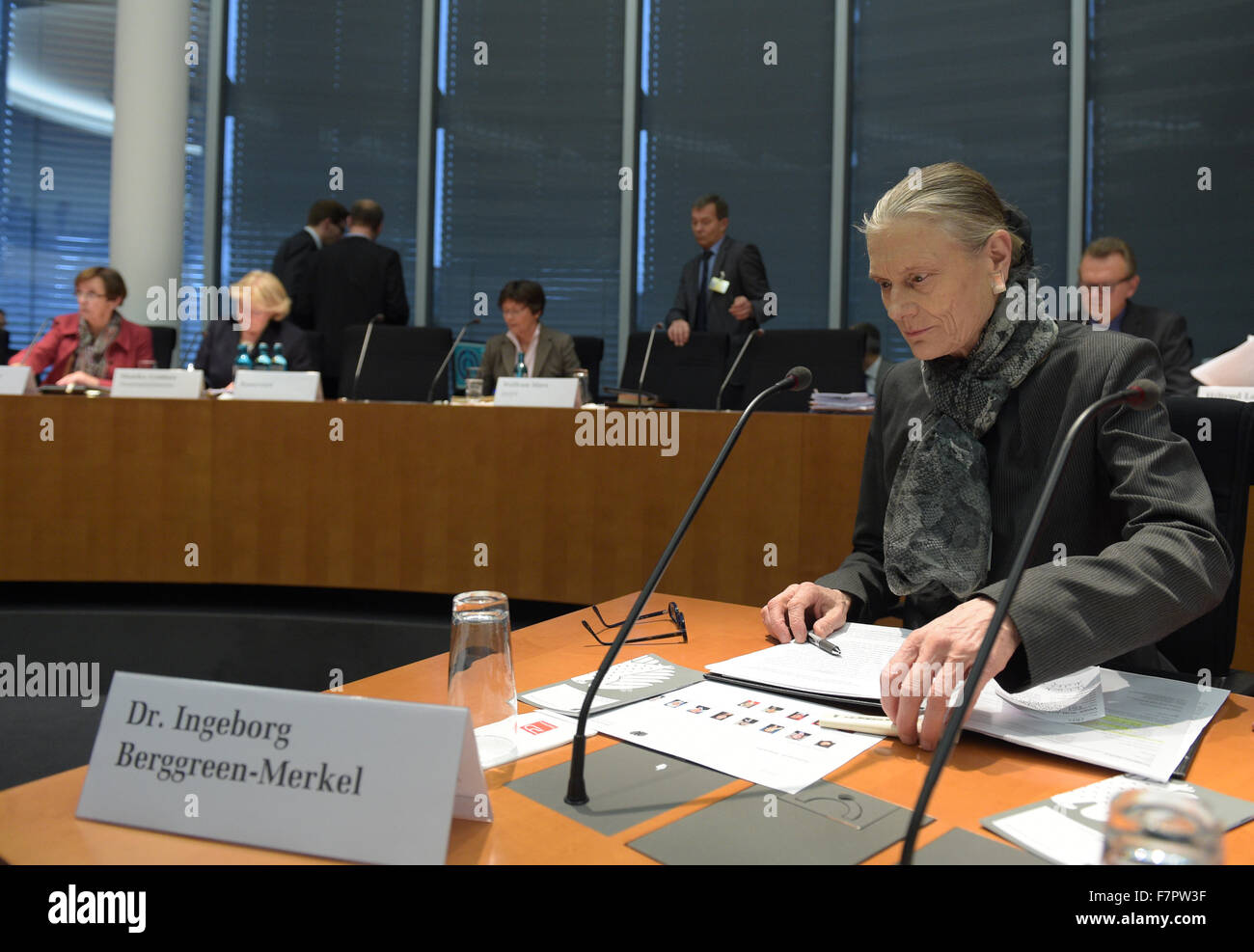 Berlin, Germany. 02nd Dec, 2015. Ingeborg Berggreen-Merkel, head of the ...