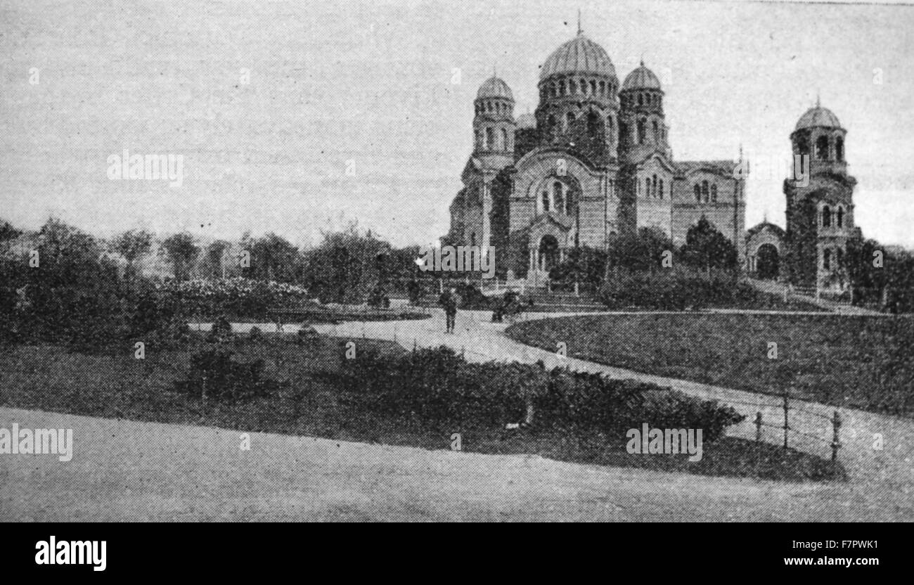 Tsarist empire cathedral riga city latvia russian history hi-res stock ...