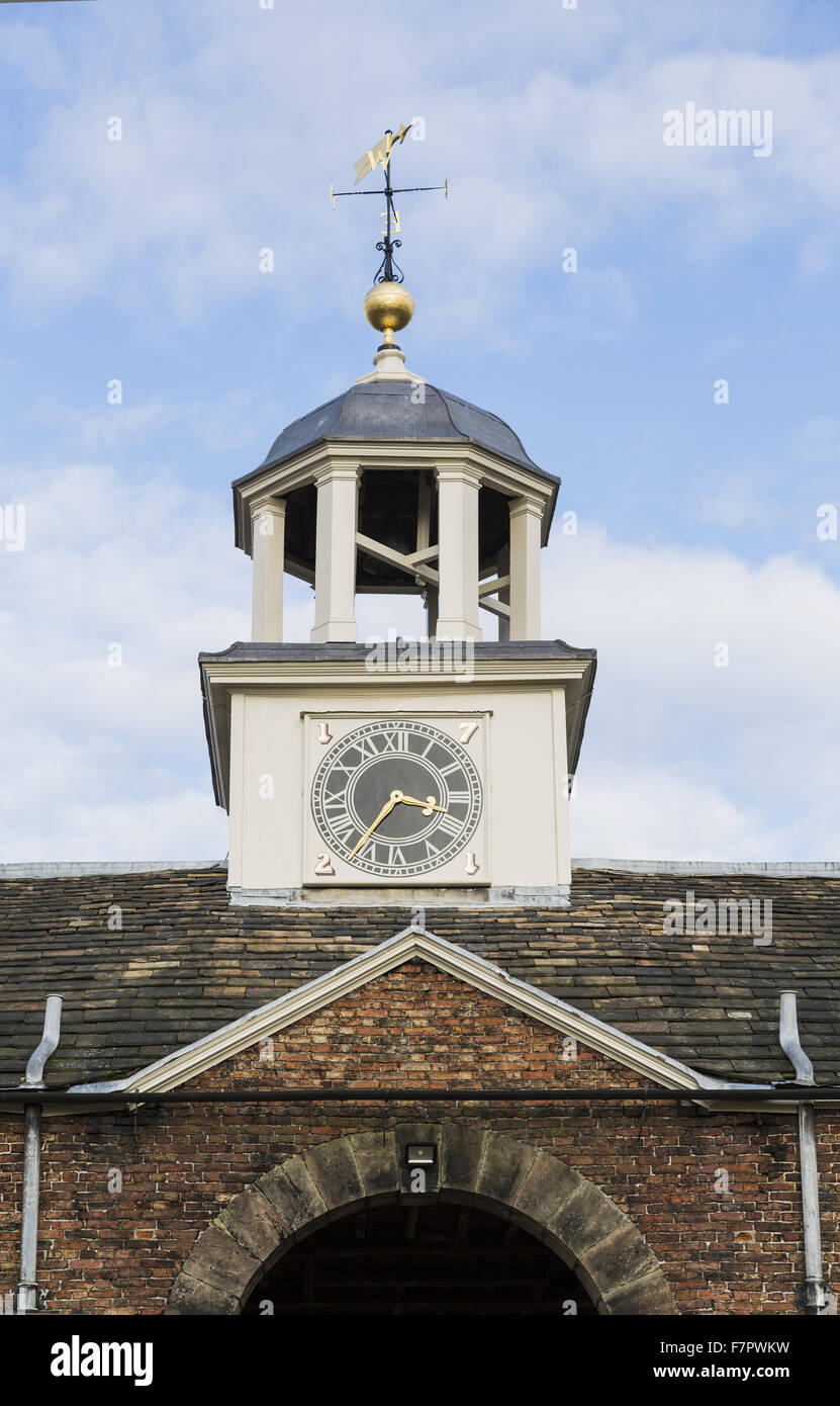 The Great Clock and cupola above the Coach-House, Dunham Massey ...