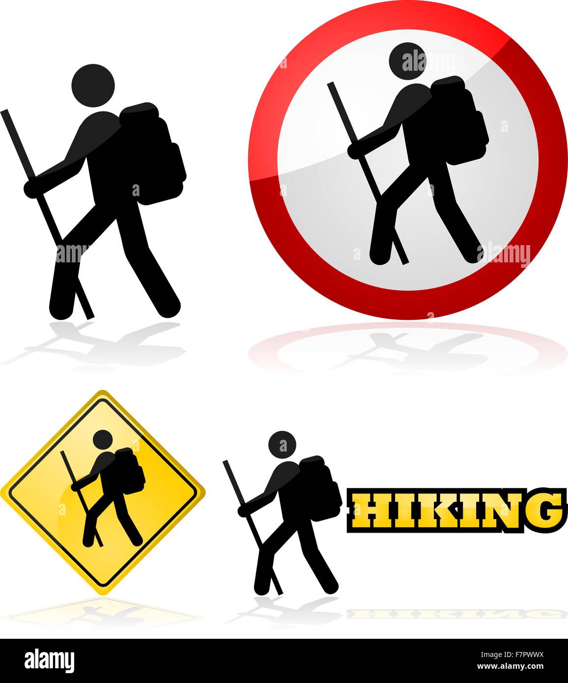 Hiking bright Cut Out Stock Images & Pictures - Alamy