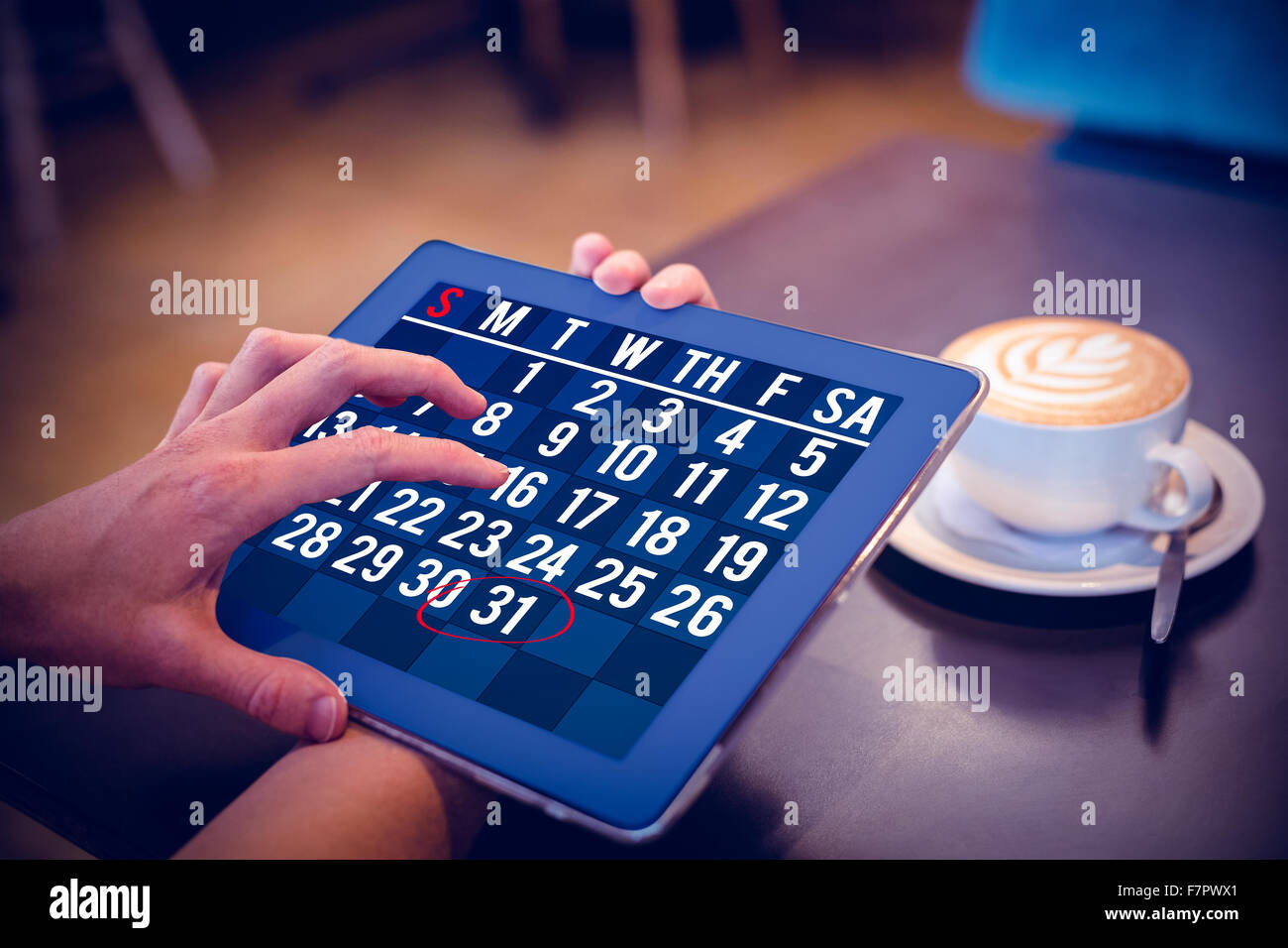 Composite image of technology lock screen Stock Photo - Alamy