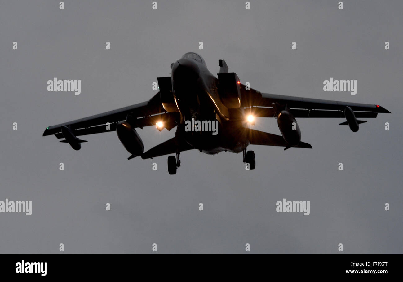 Jagel, Germany. 02nd Dec, 2015. A Tornado combat aircraft of the German ...