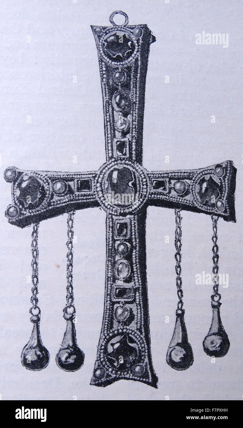 Crucifix of King Agiluf of Lombardy. Agilulf (died 616) called the ...