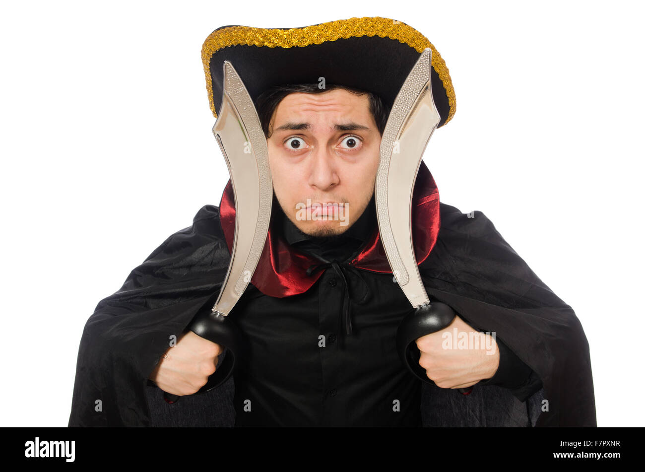 Young pirate holding sword hi-res stock photography and images - Alamy