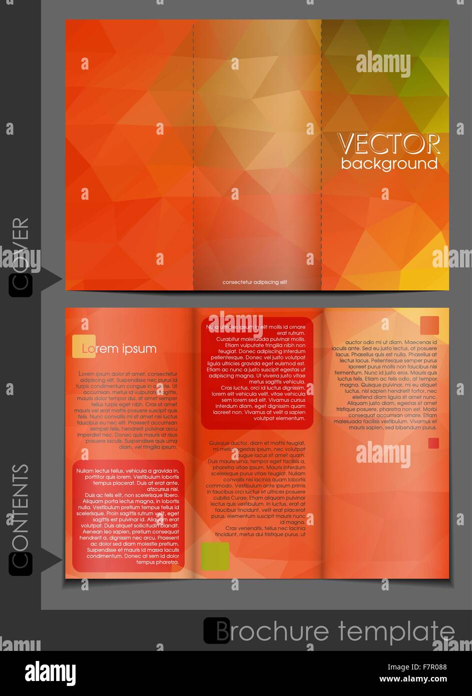 Brochure Template Design Stock Vector Image & Art - Alamy