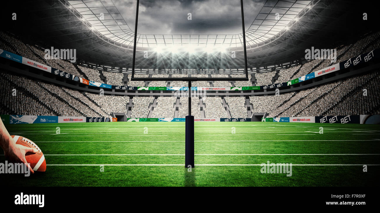 American football player preparing drop hi-res stock photography and ...