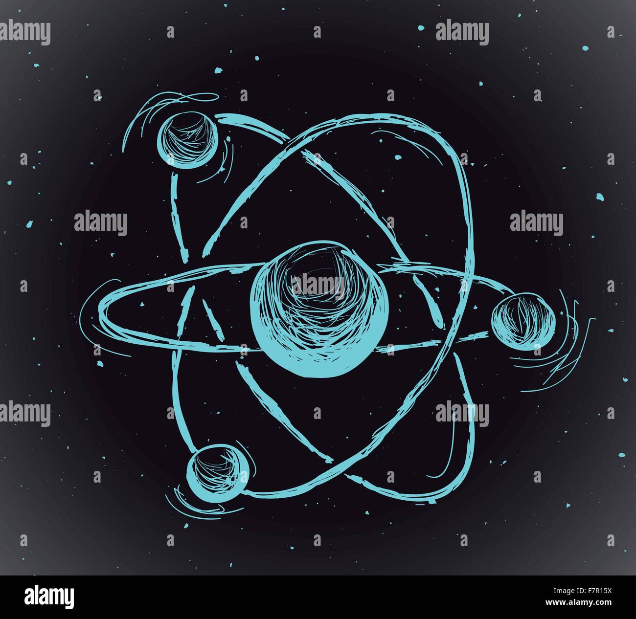 Abstract atom vector background Stock Vector Image & Art - Alamy