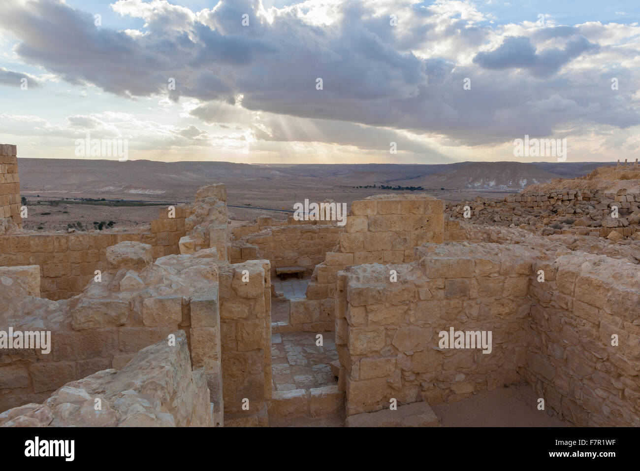 Roman ruins in Avdat, Israel Stock Photo - Alamy