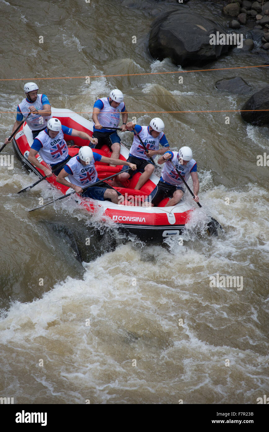 Great Britain Open Men Sprint Race Team during World Rafting ...