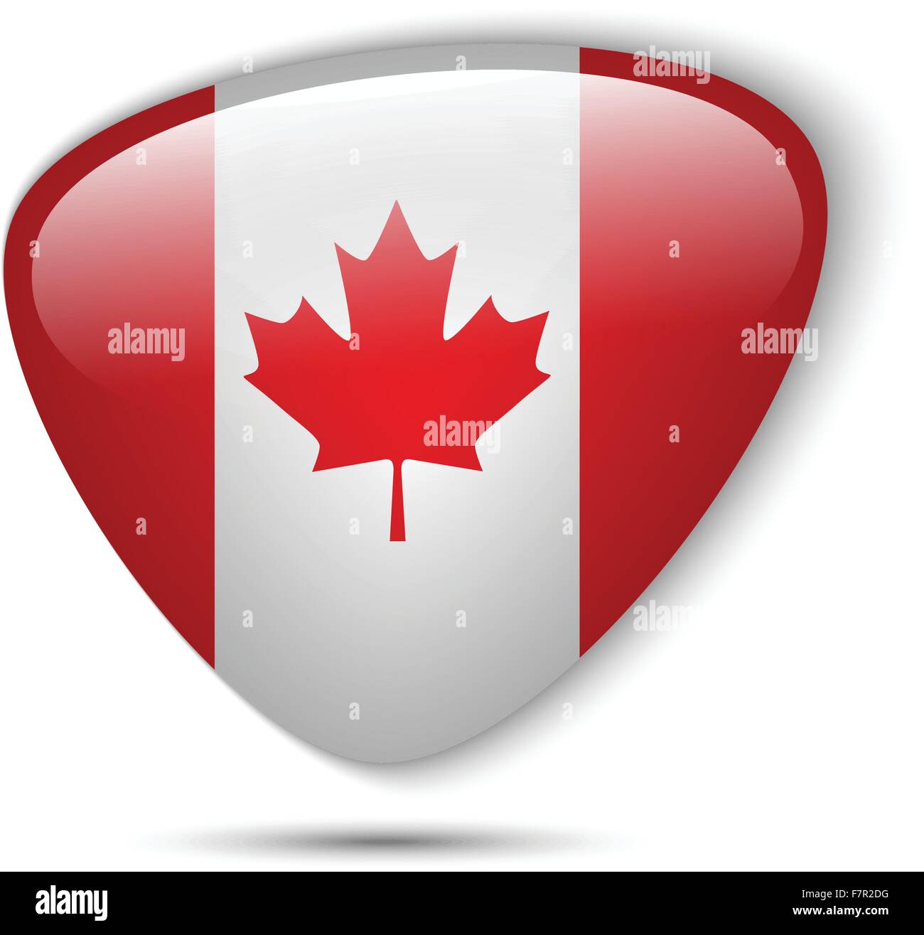 Canada Flag Glossy Button Stock Vector Image & Art - Alamy