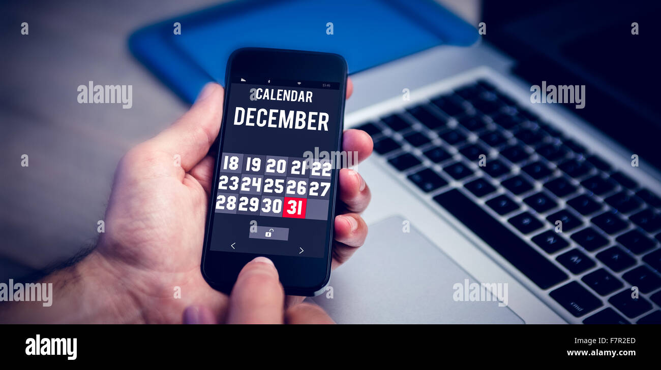 Composite image of technology lock screen Stock Photo - Alamy