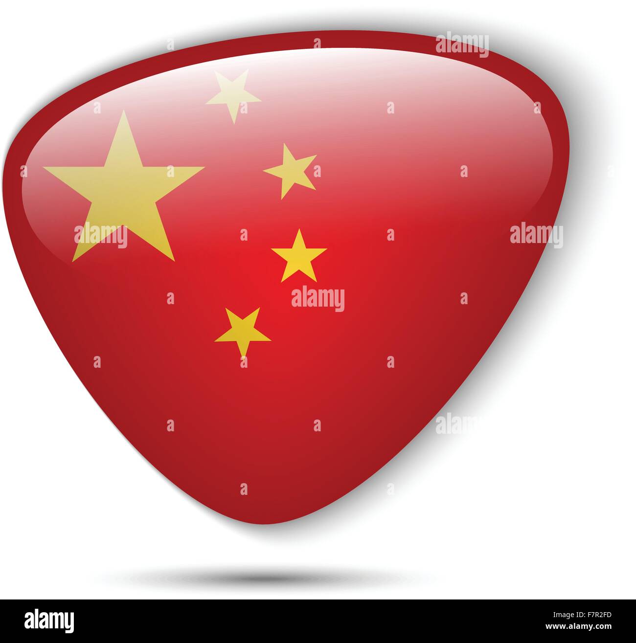 China Flag Glossy Button Stock Vector Image & Art - Alamy