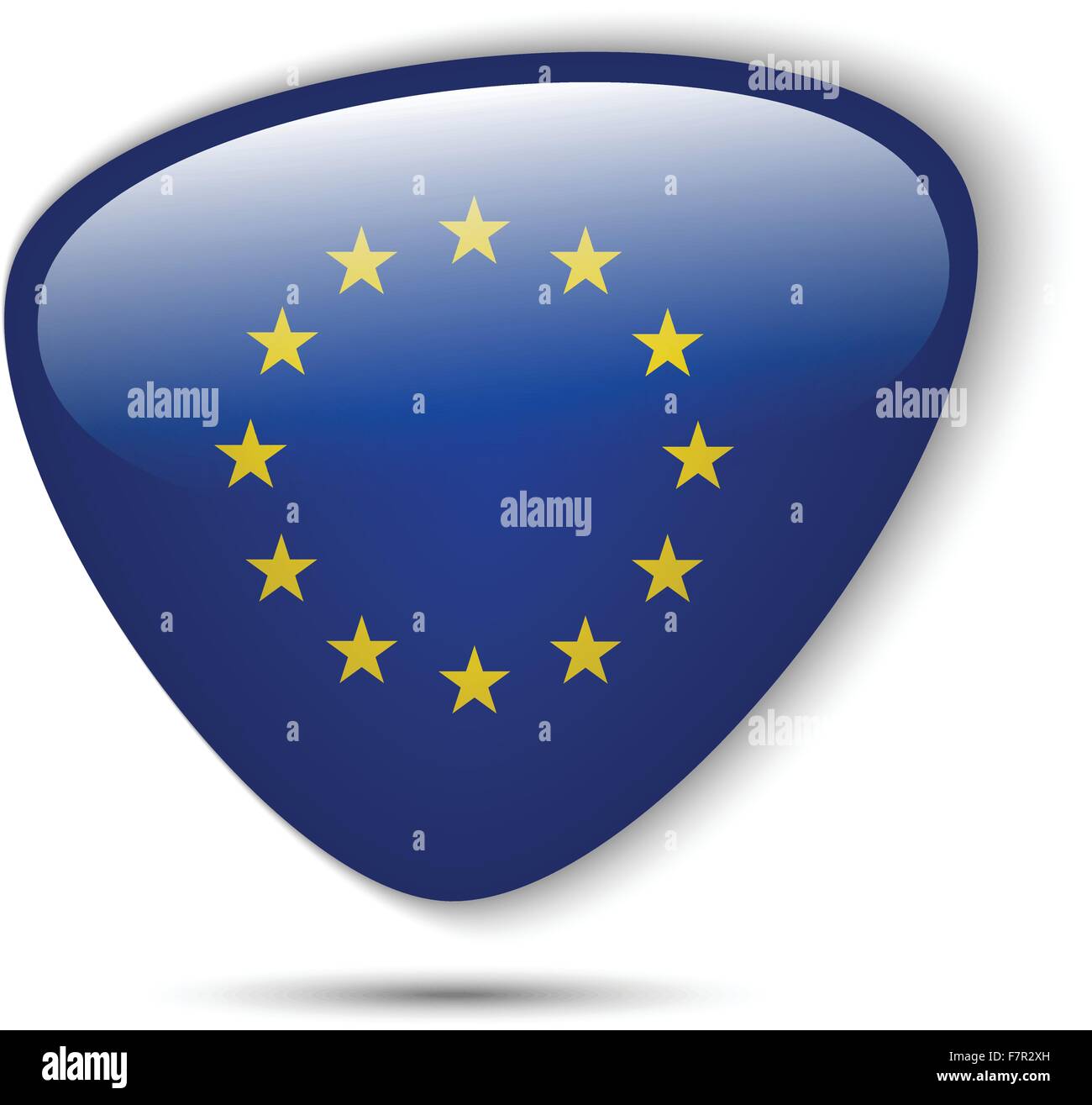 Europe Flag Glossy Button Stock Vector Image & Art - Alamy