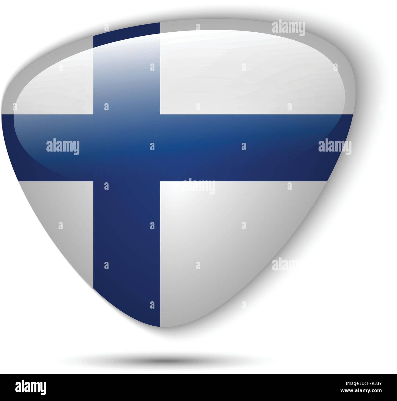 Finland Flag Glossy Button Stock Vector Image & Art - Alamy