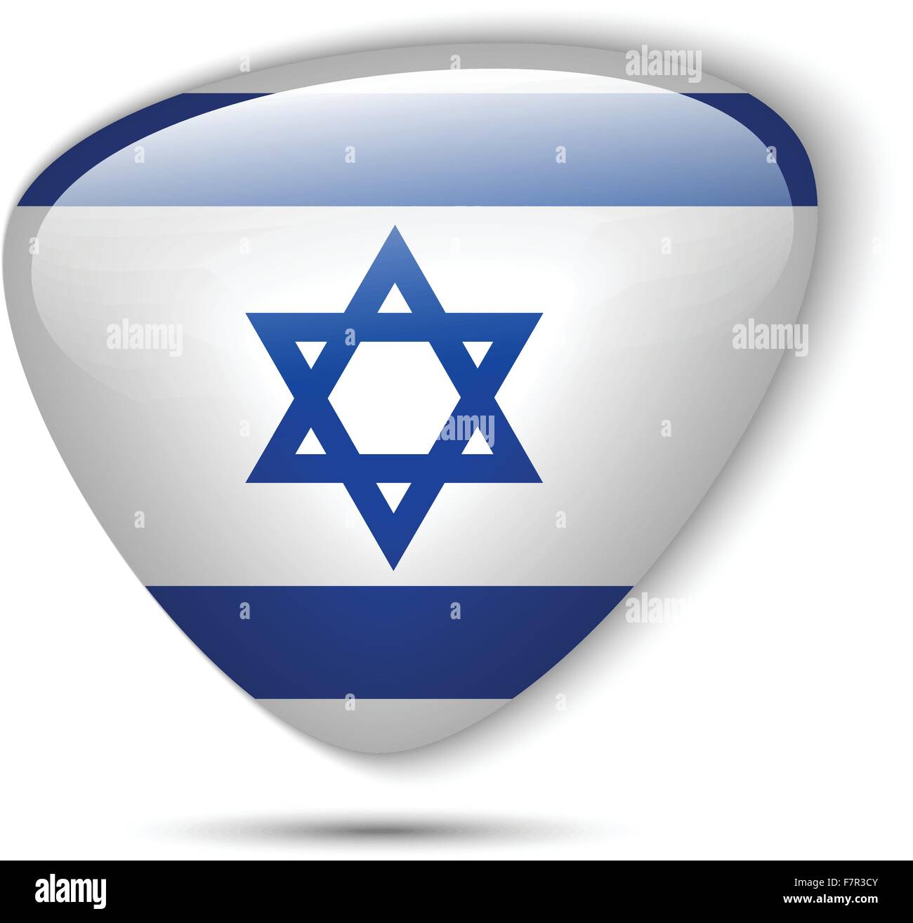 Israel Flag Glossy Button Stock Vector Image & Art - Alamy