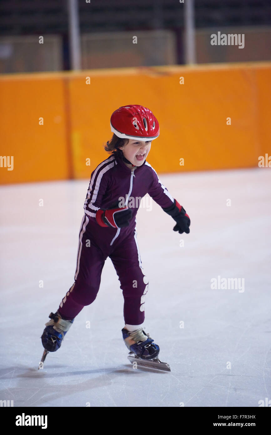 children speed skating sport Stock Photo - Alamy