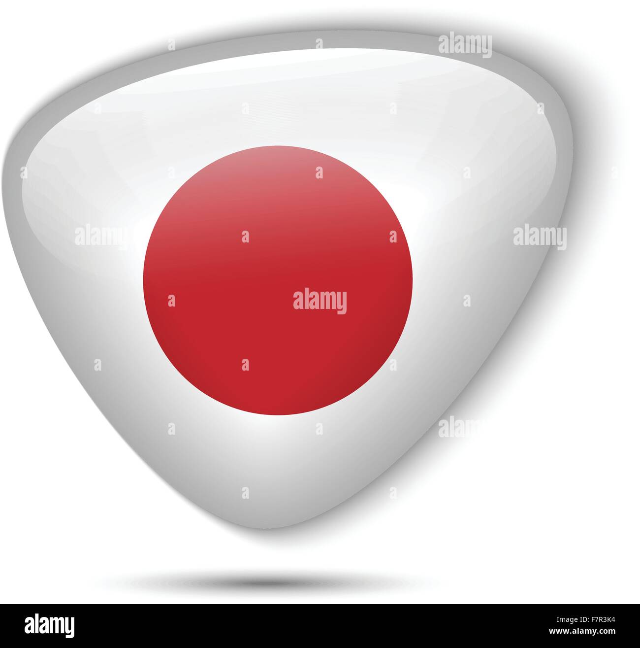 Japan Flag Glossy Button Stock Vector Image & Art - Alamy
