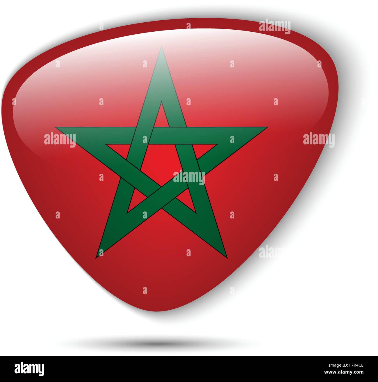 Morocco Flag Glossy Button Stock Vector Image & Art - Alamy