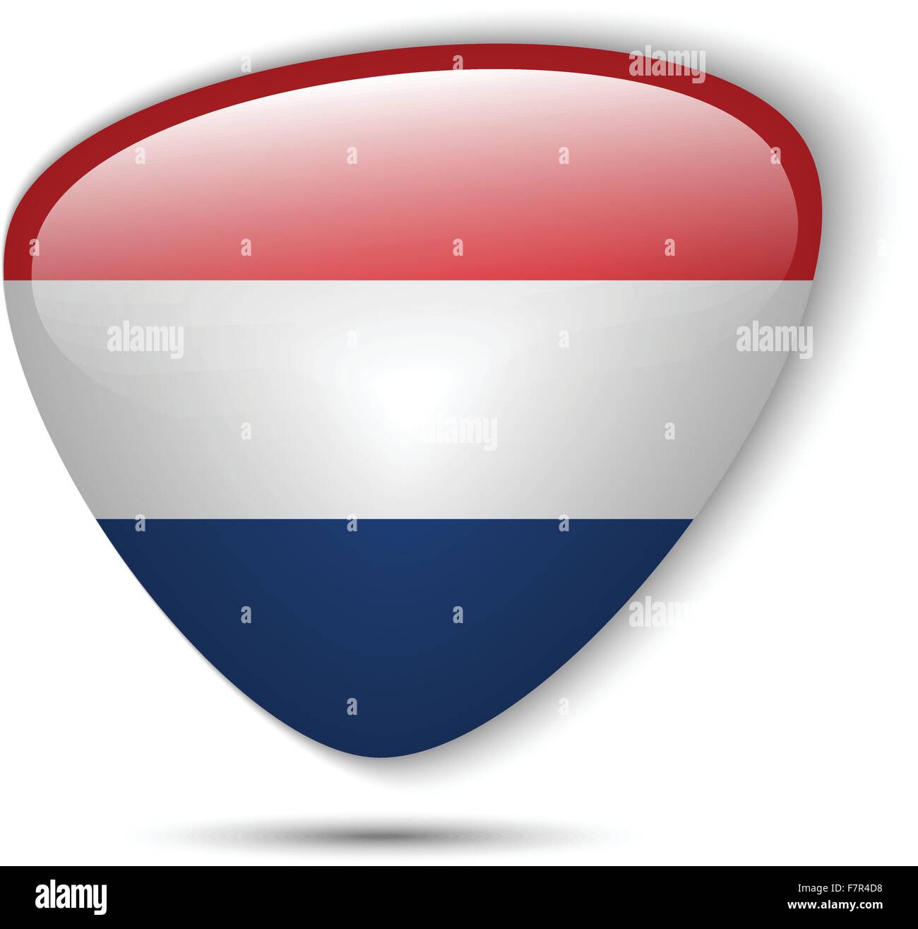 Netherlands Flag Glossy Button Stock Vector Image & Art - Alamy