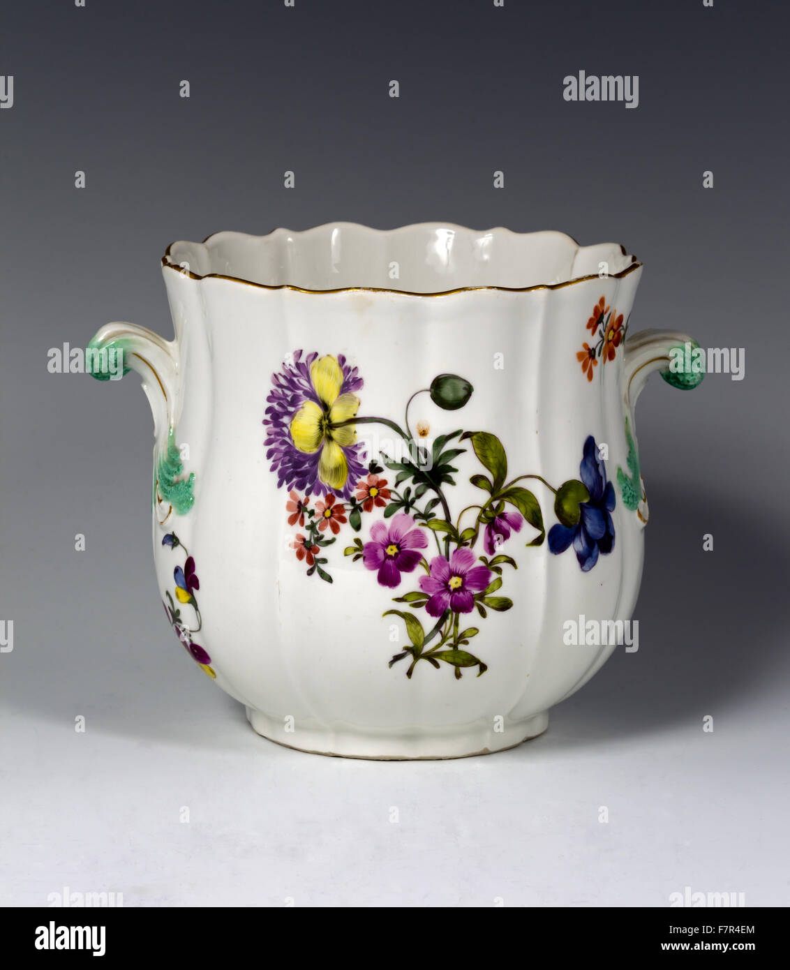 Meissen wine glass rinser, 1757, at Ickworth, Suffolk. National Trust ...