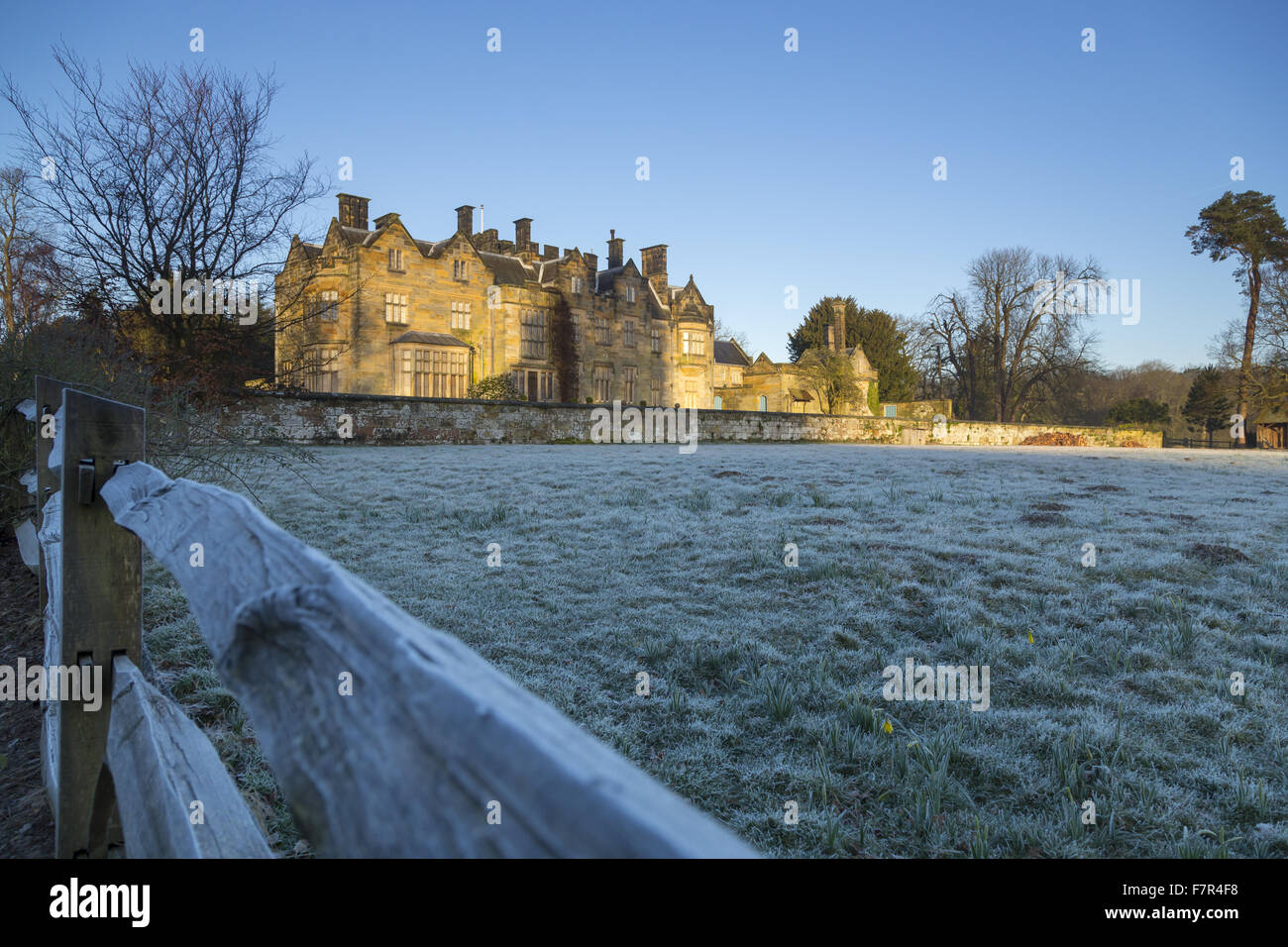 A winter's day at Scotney Castle, Kent. Scotney features a 14th century ...