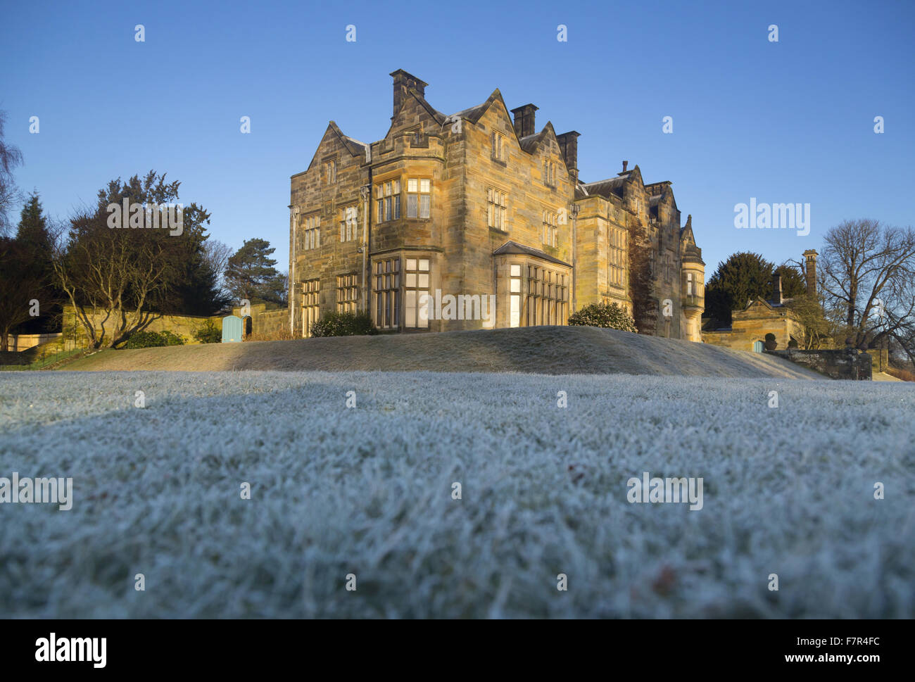 A winter's day at Scotney Castle, Kent. Scotney features a 14th century ...