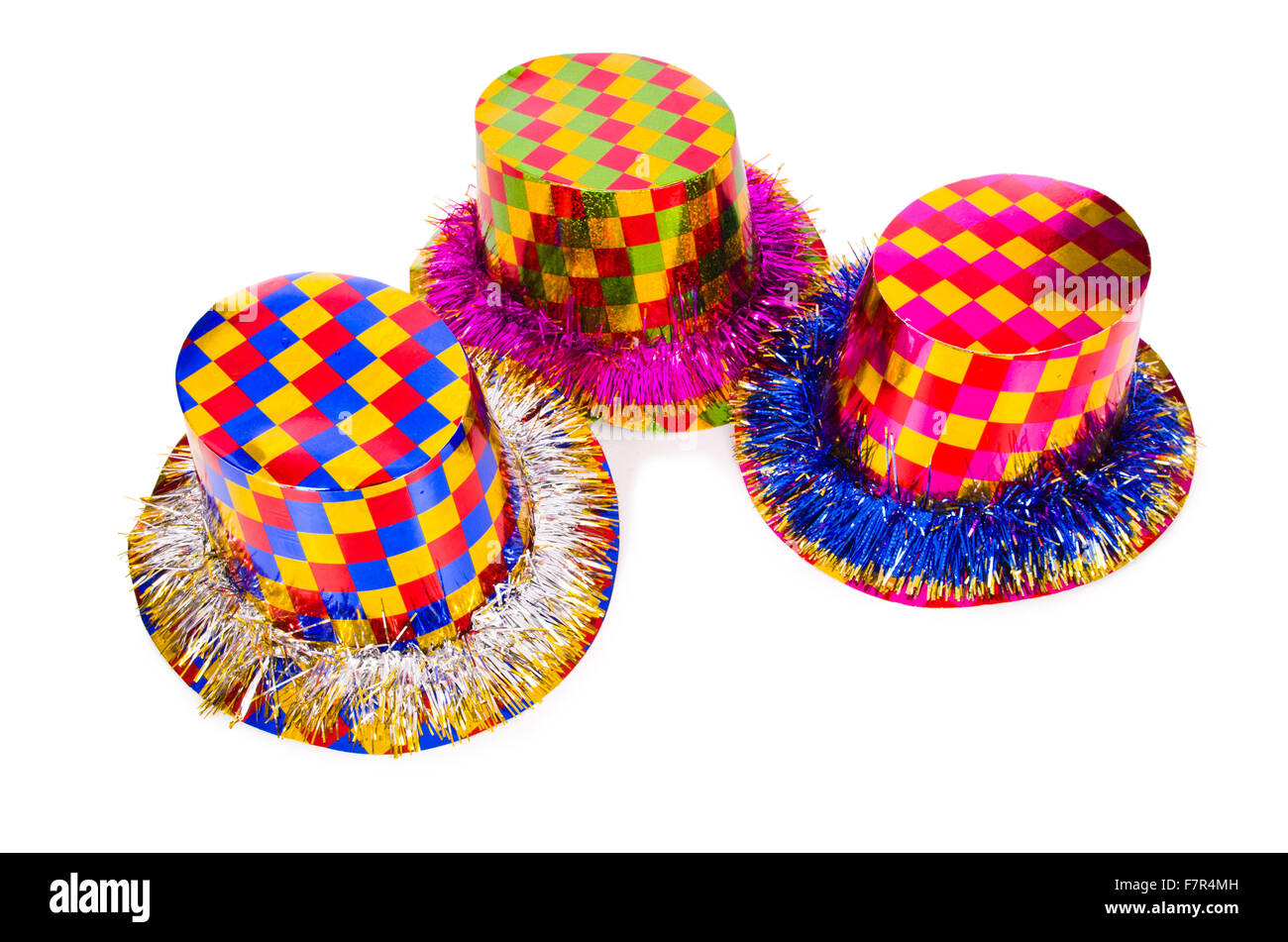Party hat isolated on white background Stock Photo - Alamy