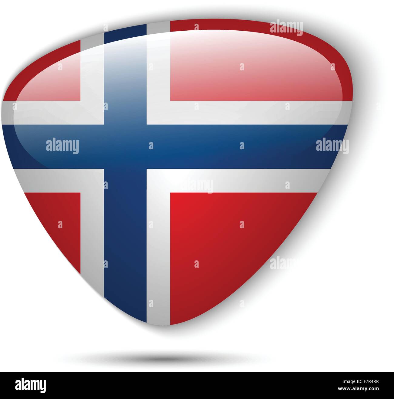 Norway Flag Glossy Button Stock Vector Image & Art - Alamy