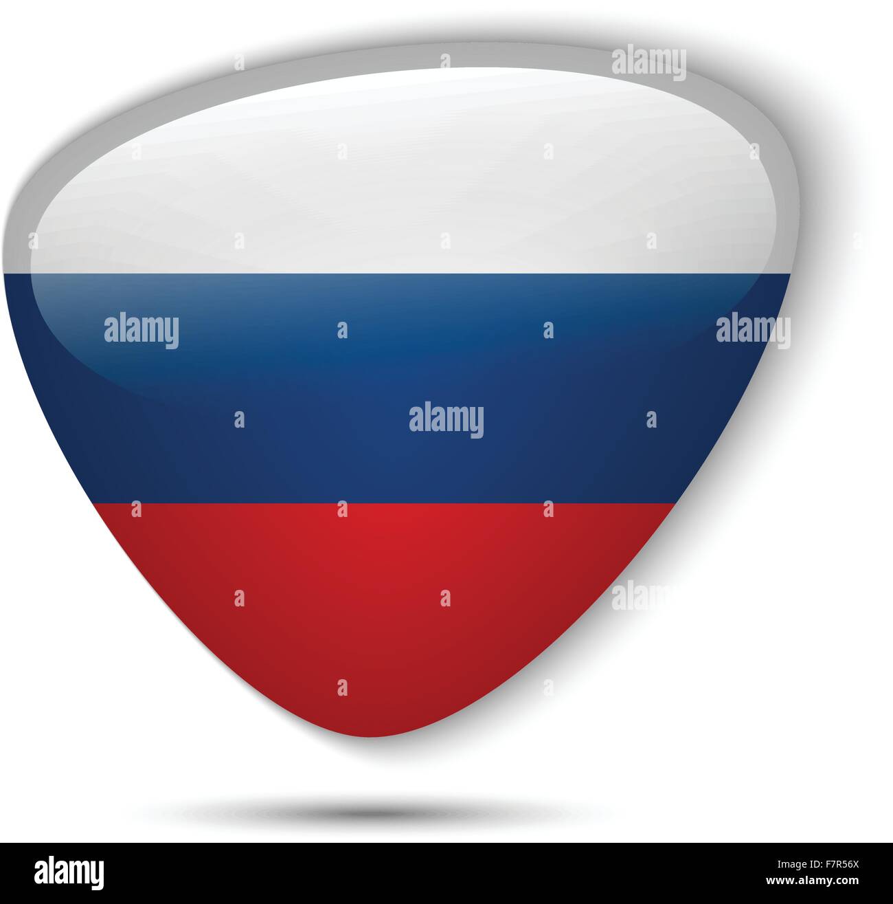 Russia Flag Glossy Button Stock Vector Image & Art - Alamy