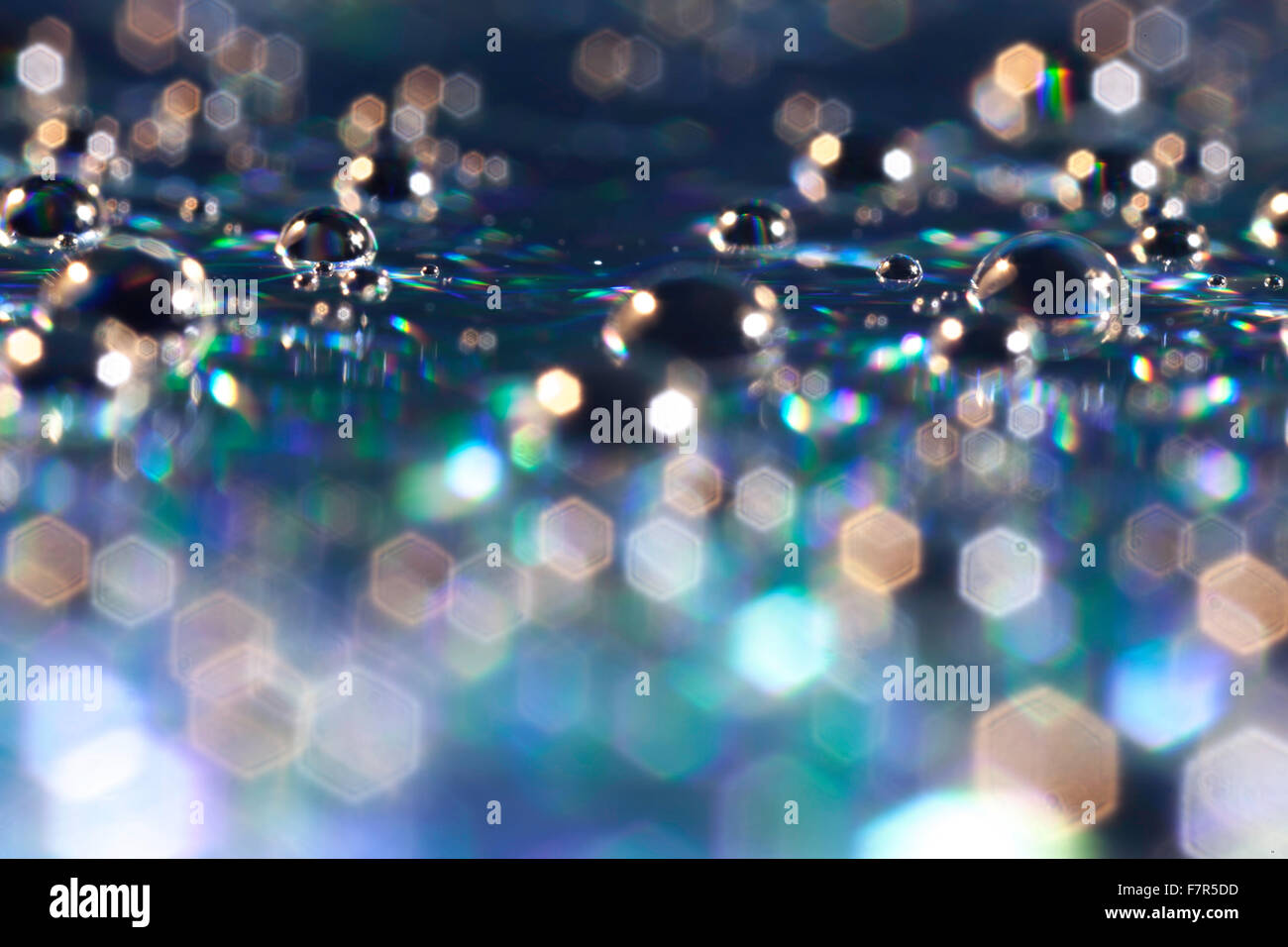 Abstract blurred rainbow water drops Stock Photo - Alamy